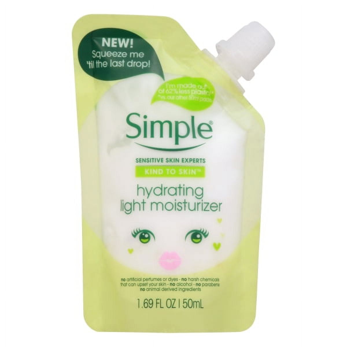 Simple Mini Hydrating Light Moisturizer, 1.69 Oz, 4 Pack - Walmart.com