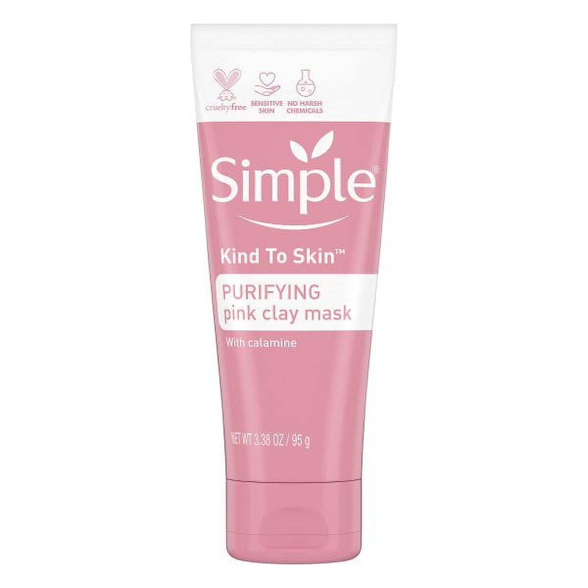 Simple Kind to Skin Purifying Pink Clay Mask with calamine 3.38oz - No ...