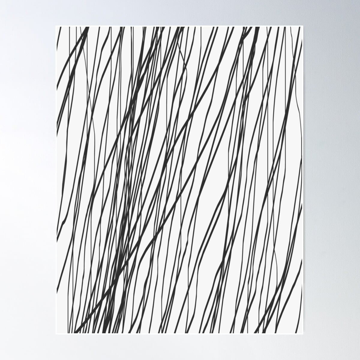 Simple Line Drawing Art Poster Wall Art, Modern Wall Decor For Living ...