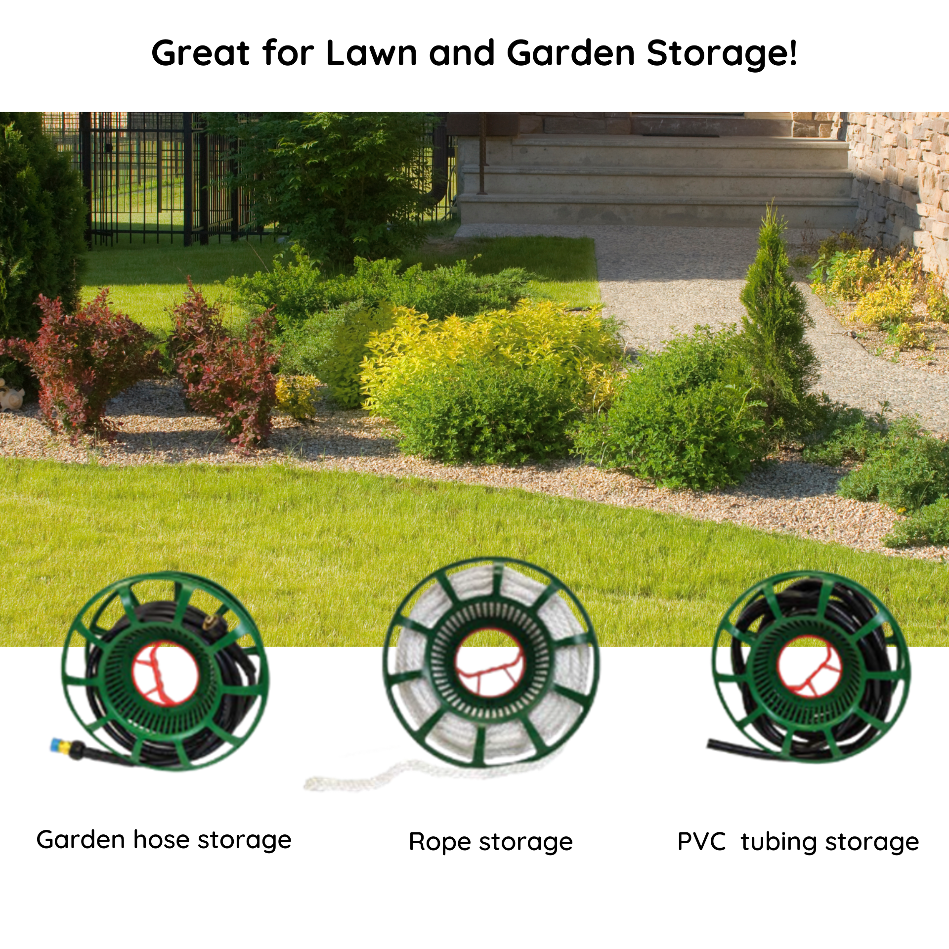 Simple Living Solutions 3 Piece Reel Set, Perfect for Christmas Light ...