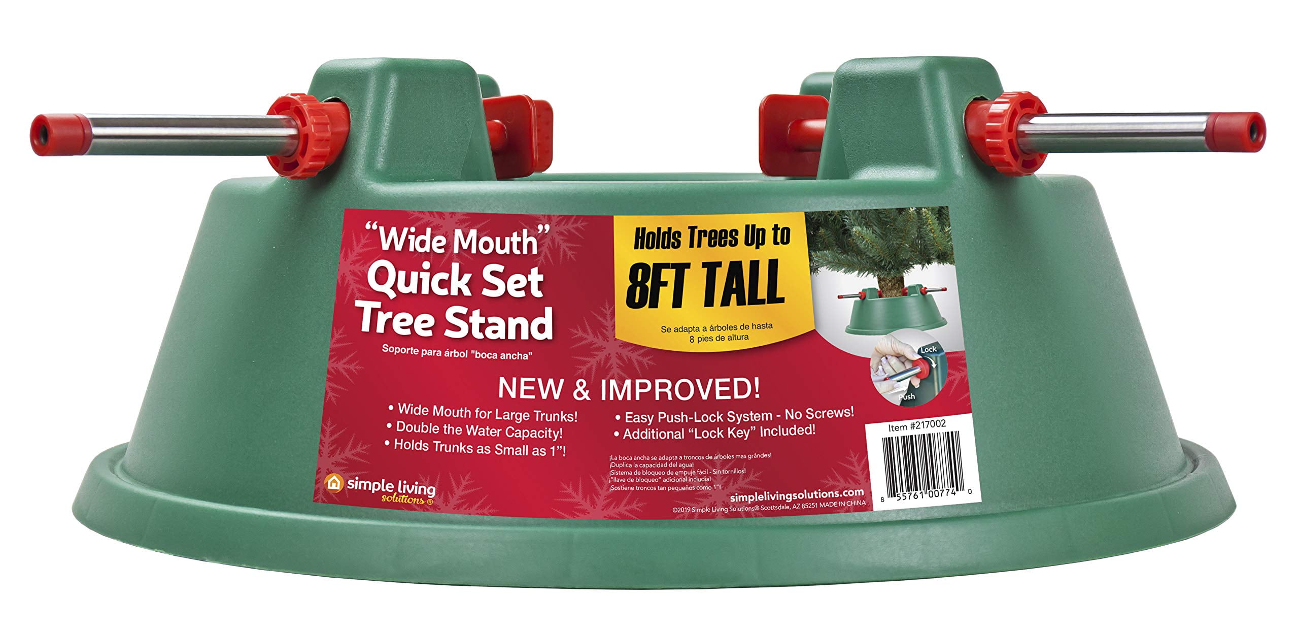 Simple Living Solutions, Quickset Christmas Tree Stand, Large, for ...