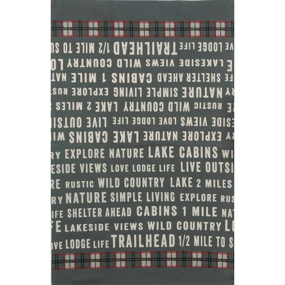 Simple Living Trailhead Camping Cabin Hunting Kitchen Towels Kay Dee ...