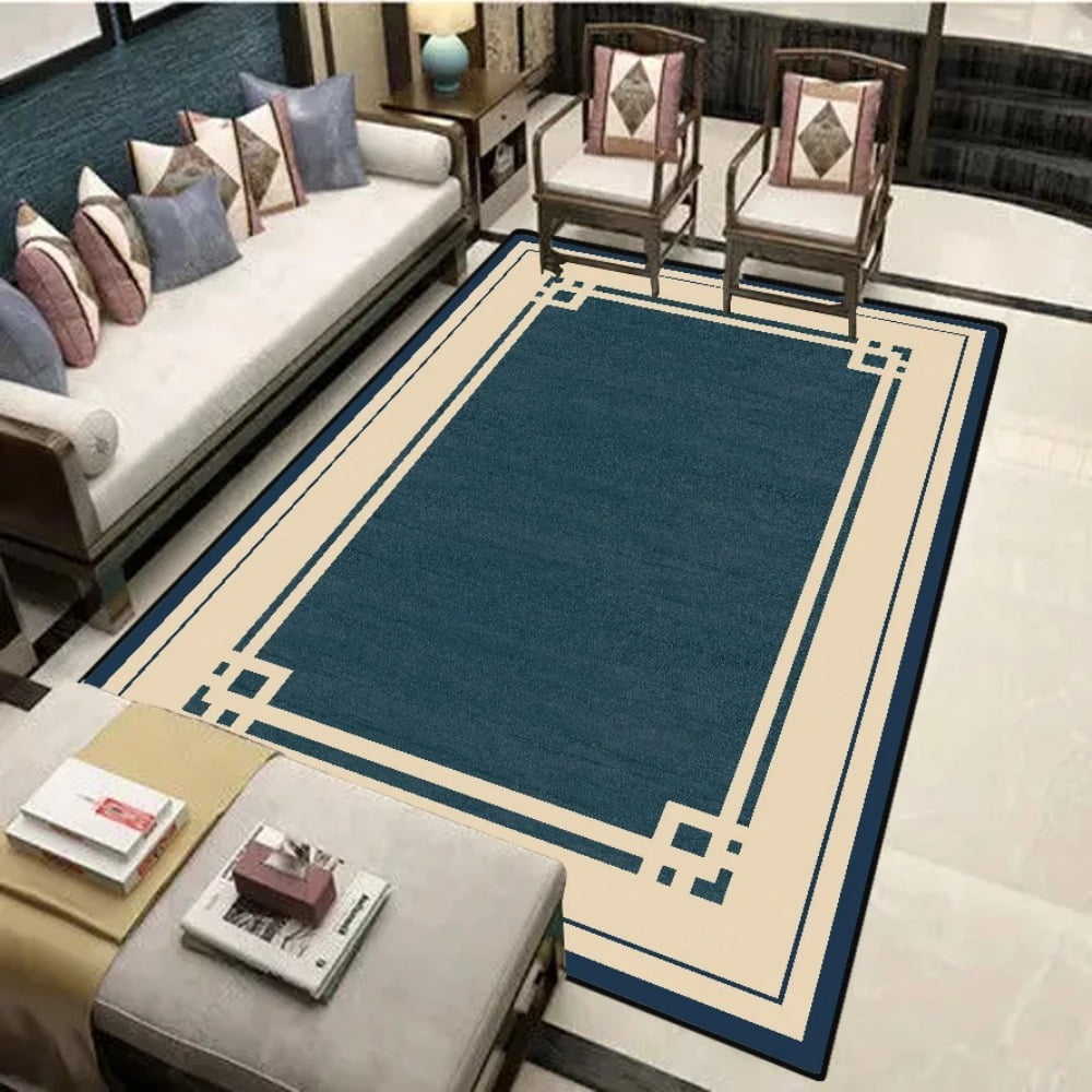 Simple Luxury Style Living Room Carpet Home Lightweight Area Rug Bed ...
