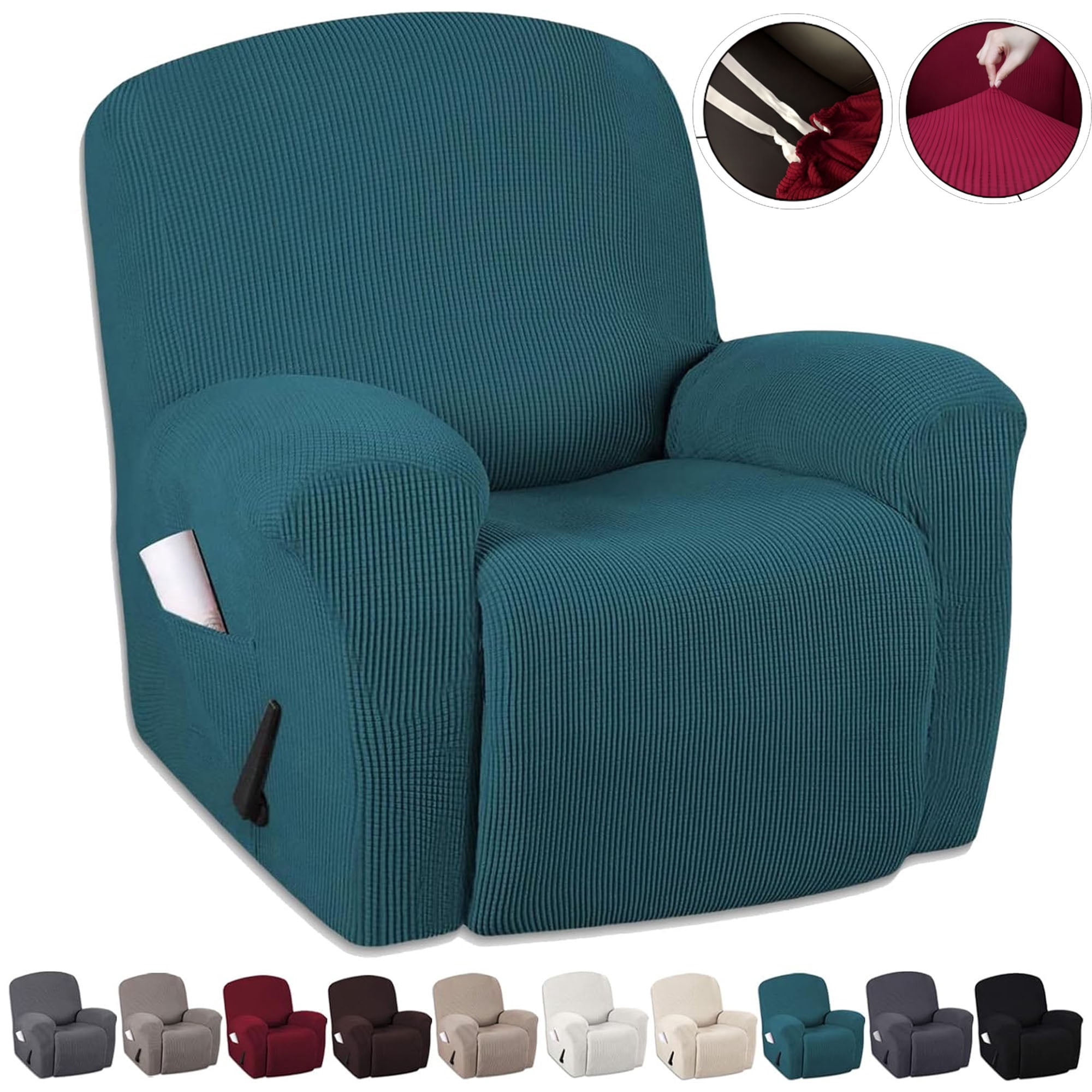 Simple Mart Recliner Covers, Simple Mart Recliner Covers 4 Piece ...