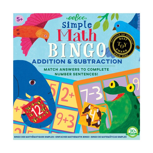 Simple Math Bingo - Addition and Subtraction - Walmart.com