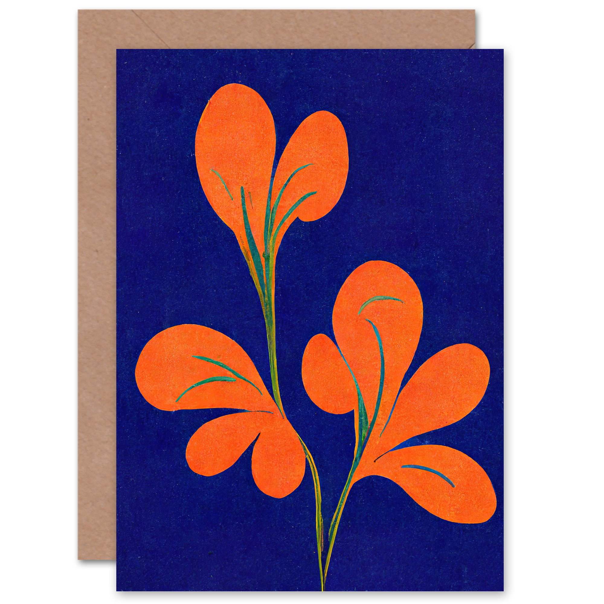 Simple Matisse Style Blue Orange for Wife Her Mum Sister Daughter Mom ...