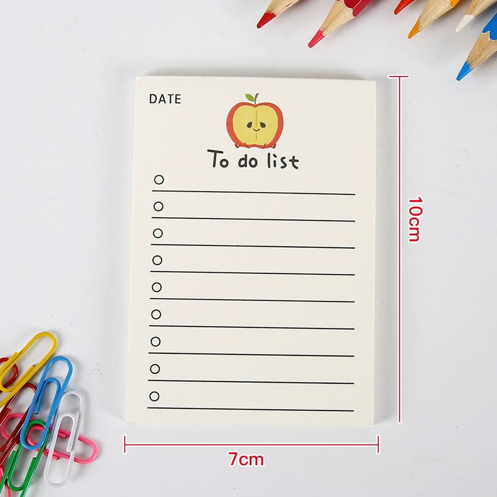 Simple Memo Pad Note Book Tearable Not Sticky Kawaii Decoration Sticky ...