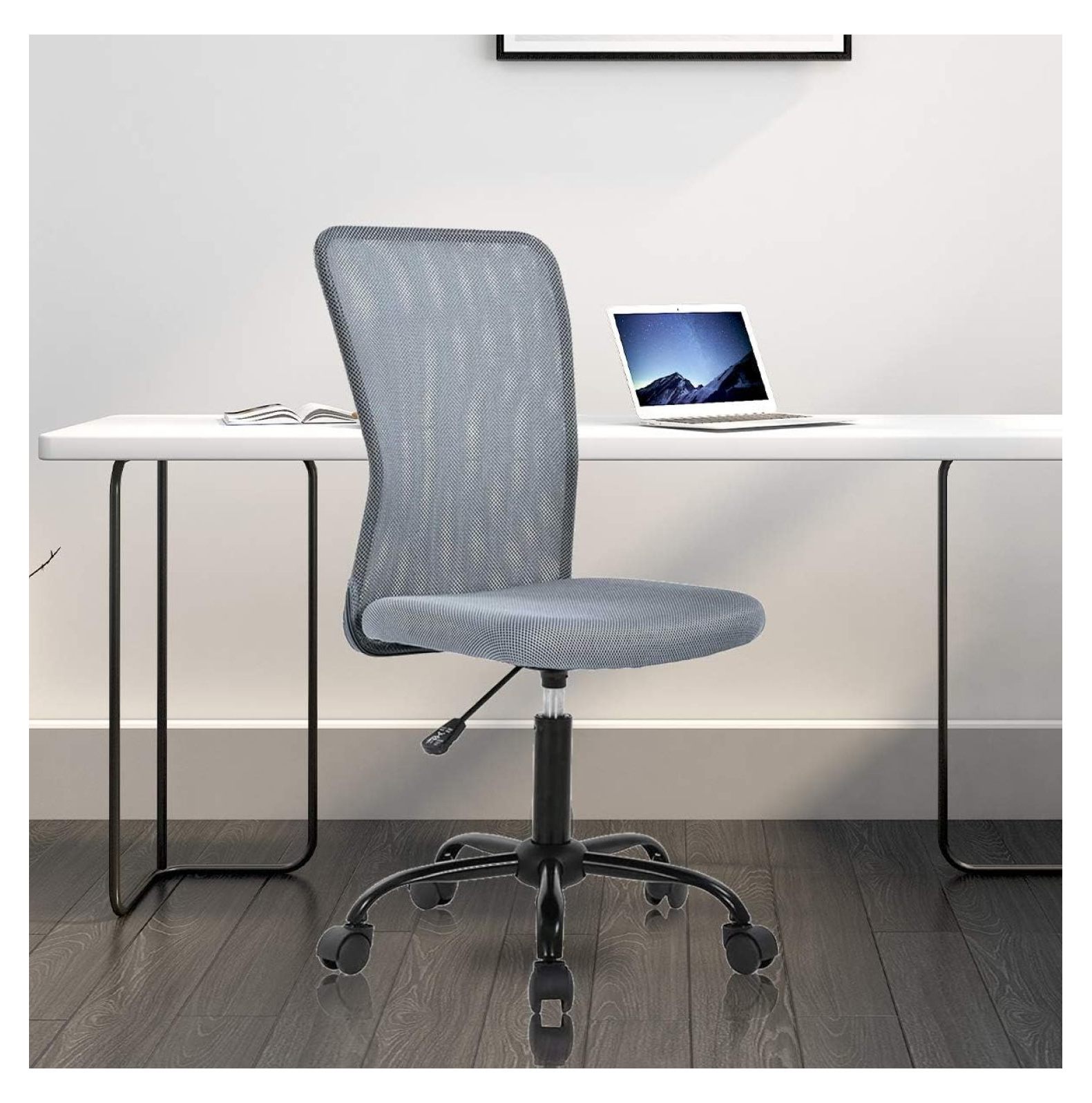 Simple Mesh Office Chair, Ergonomic Office Chair Armless Home Office ...
