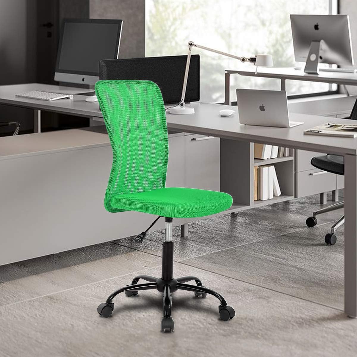 Simple Mesh Office Chair, Ergonomic Office Chair Armless Home Office ...