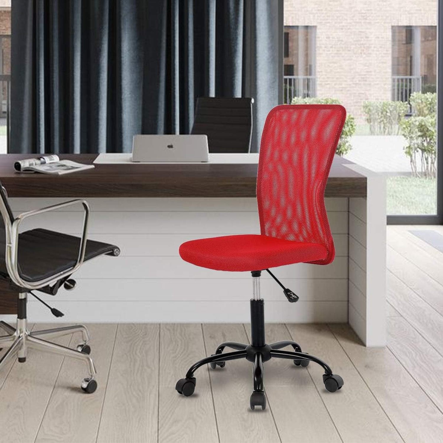 Simple Mesh Office Chair, Ergonomic Office Chair Armless Home Office ...