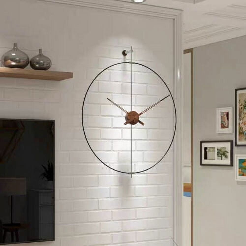 Simple Metal Needle Hanging Wall Clock Non-fading Huge Bars Cafes ...