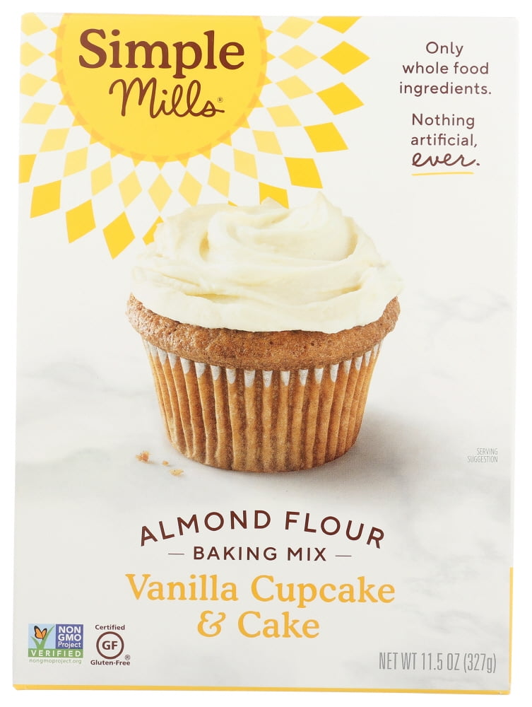 Simple Mills Almond Flour Vanilla Cupcake & Cake Mix, 11.5 Oz - Walmart.com