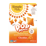 Simple Mills Cheddar Pop Mmms, Gluten-Free Baked Snack Crackers, 4 oz ...