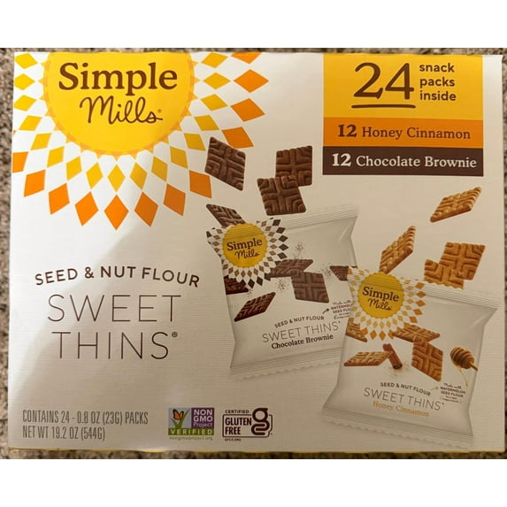 Simple Mills Seed and Nut Flour Sweet Thins, Honey Cinnamon, cinnamon ...