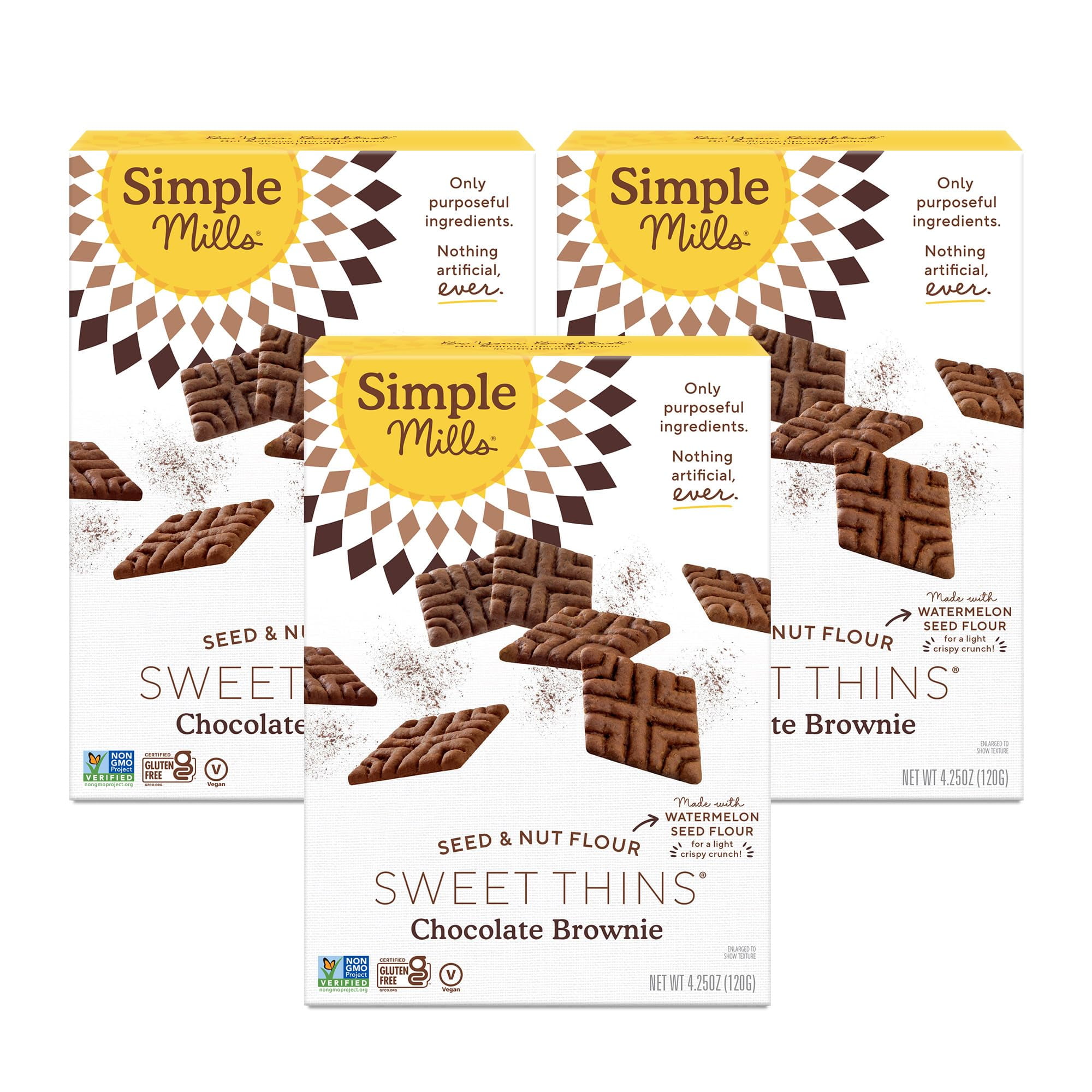 Simple Mills SweetITSC Thins Cookies, Seed and Nut Flour, Chocolate ...