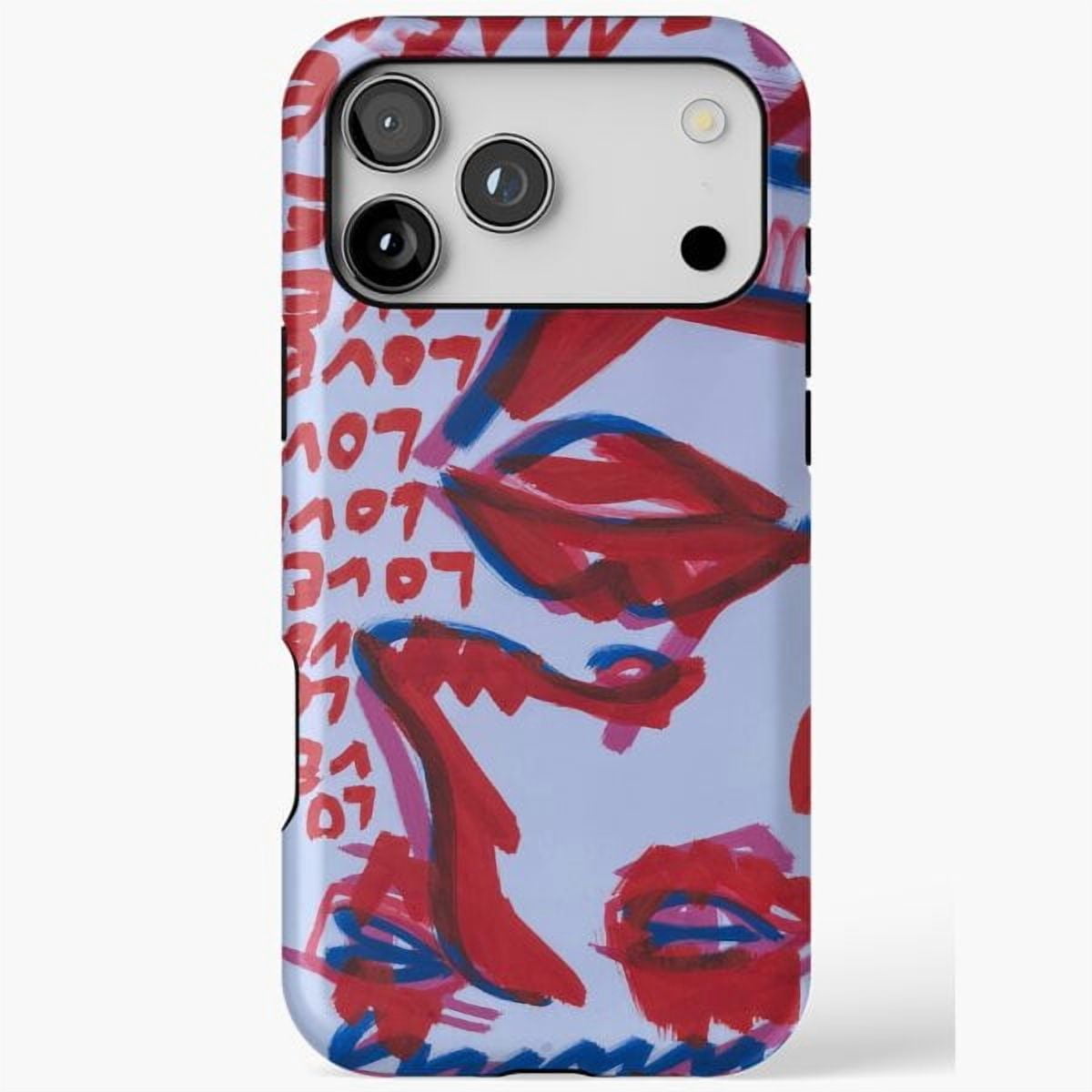 Simple Minimalist Love Typography Themed Graphic Phone Case for iPhone ...