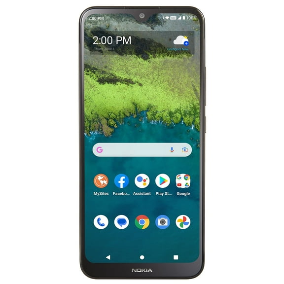 Consumer Cellular Nokia 2780, 8GB, Blue - Advanced Flip Phone with 5MP ...