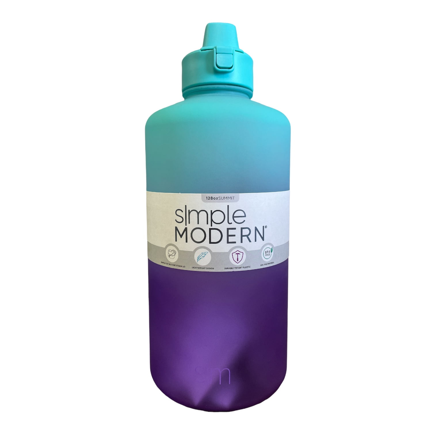 Simple Modern 1 Gallon Water Bottle with Flip Silicone Straw Lid and ...