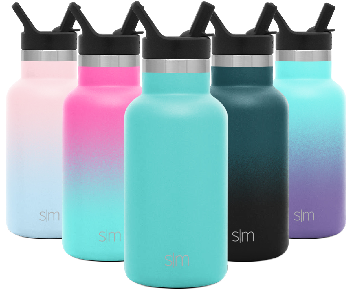 Simple Modern 12 oz. Ascent Water Bottle with Straw Lid - Stainless ...