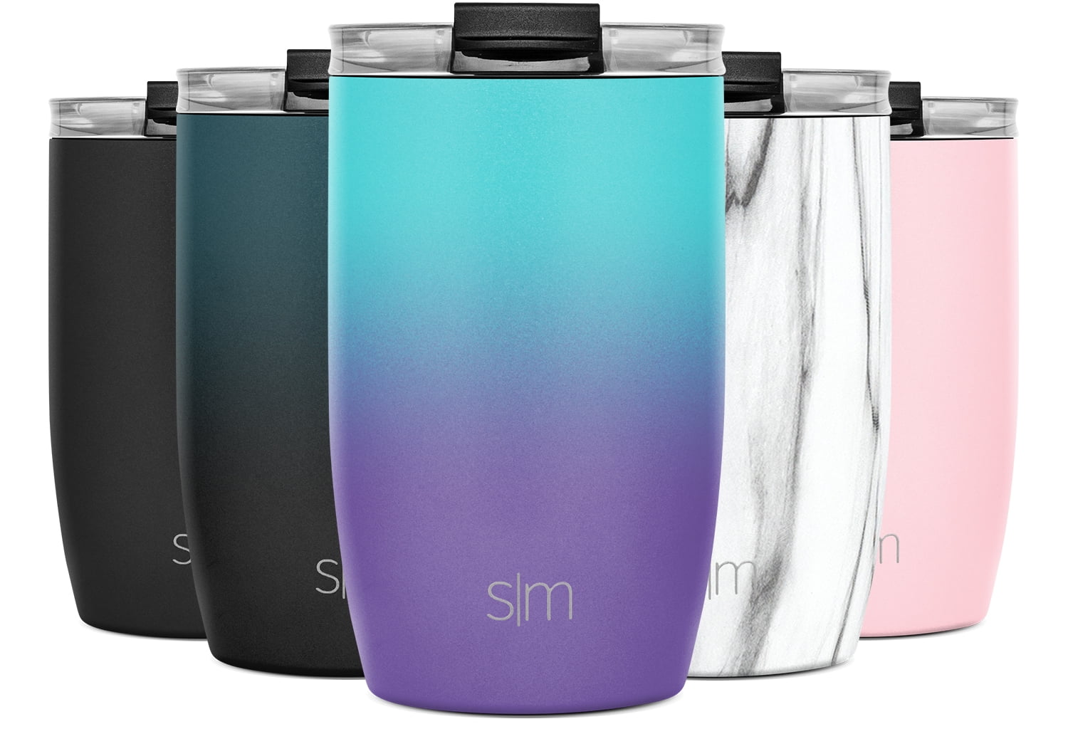 Simple Modern 12oz. Voyager Travel Mug Tumbler with Clear Flip Lid ...