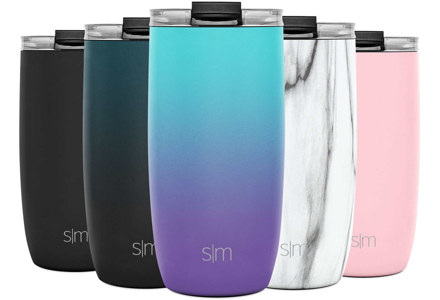 Simple Modern 16oz. Voyager Travel Mug Tumbler with Clear Flip Lid ...