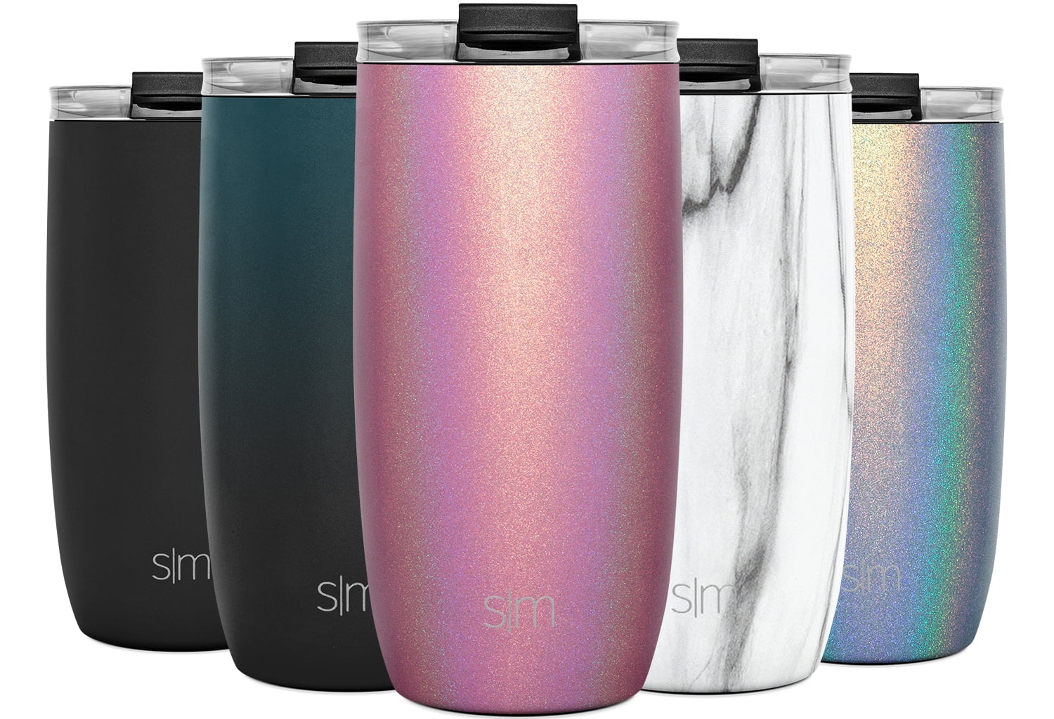 Simple Modern 16oz. Voyager Travel Mug Tumbler with Clear Flip Lid ...