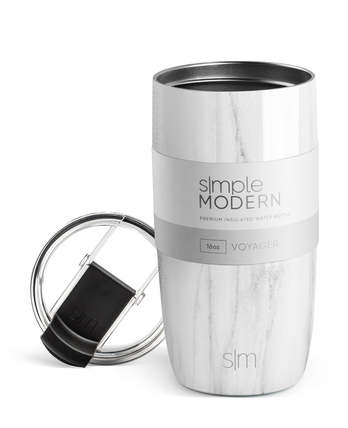 Simple Modern 16oz Voyager Travel Mug Tumbler w/ Clear Flip Lid & Straw ...