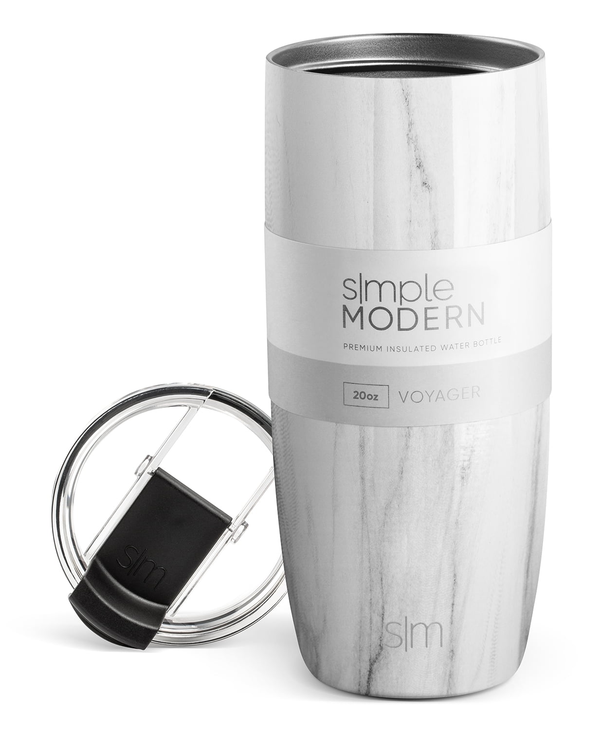 Simple Modern 20oz Voyager Travel Mug Tumbler w/ Clear Flip Lid & Straw ...