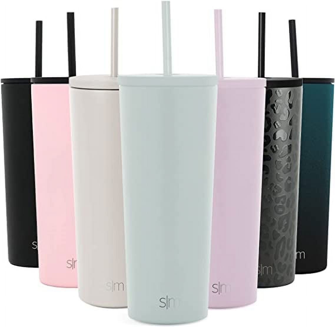 Simple Modern Double Wall 24oz Stainless Steel Tumbler with Straw ...