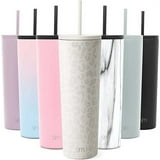 Simple Modern Stainless Steel Tumbler, 28 fl oz, Cream Leopard, Lid and ...