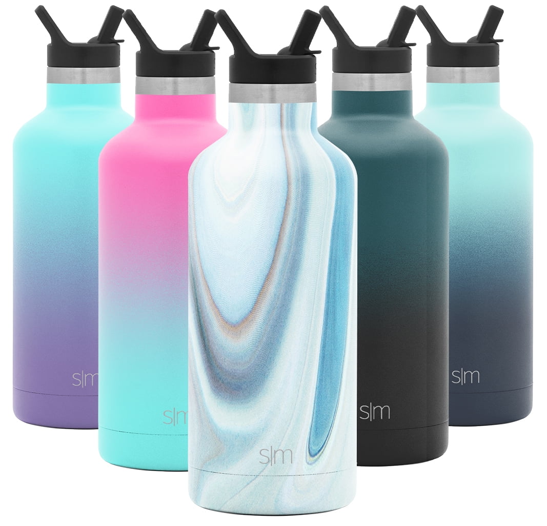 Simple Modern 32oz Ascent Water Bottle With Straw Lid - Stainless Steel ...