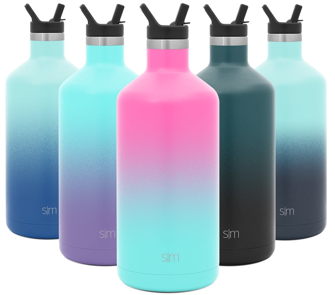 Simple Modern 64oz Ascent Water Bottle With Straw Lid - Stainless Steel ...