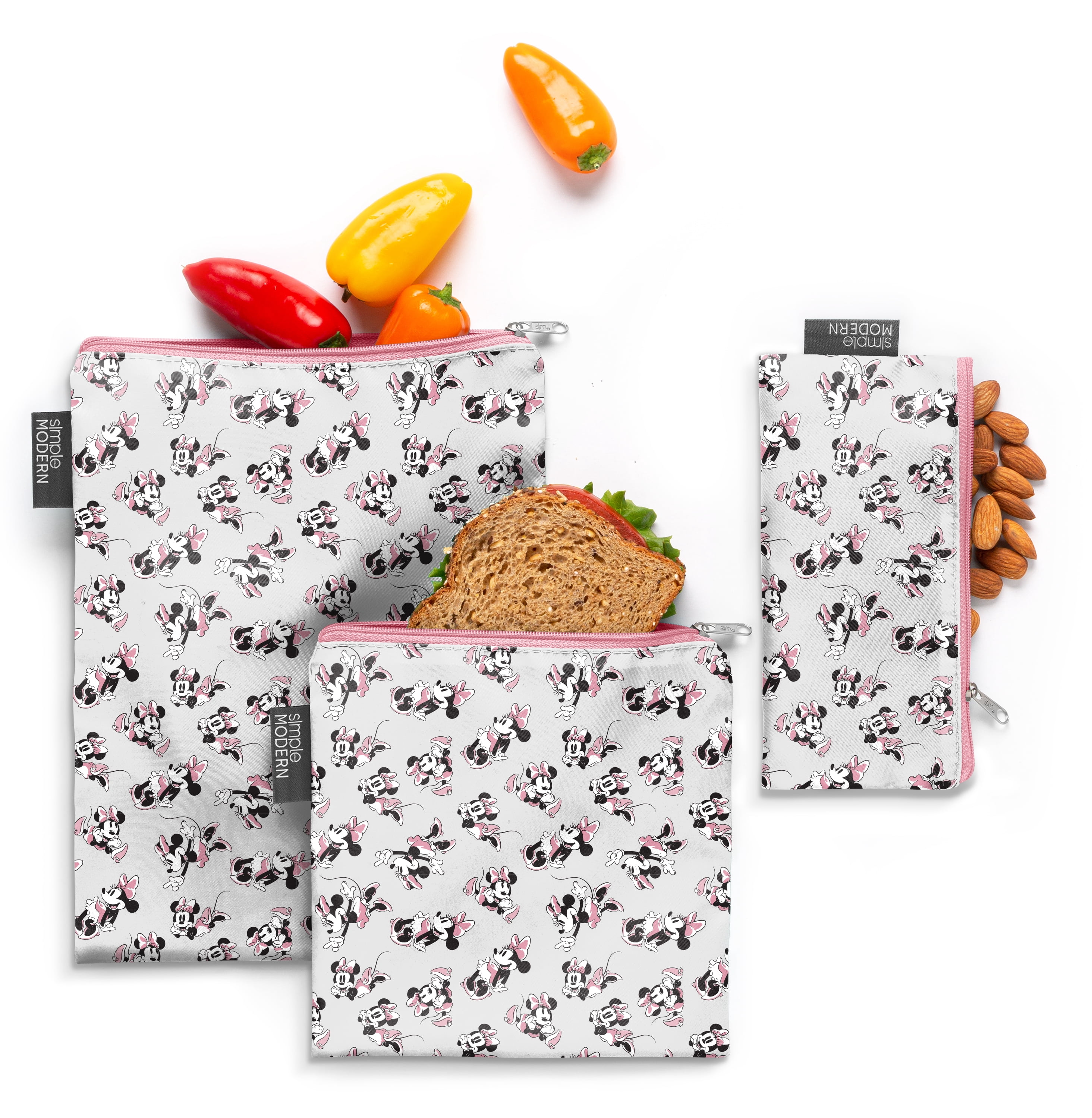 Simple Modern Ellie Durable Snack Sandwich Bag Food Storage, 3 Pack ...