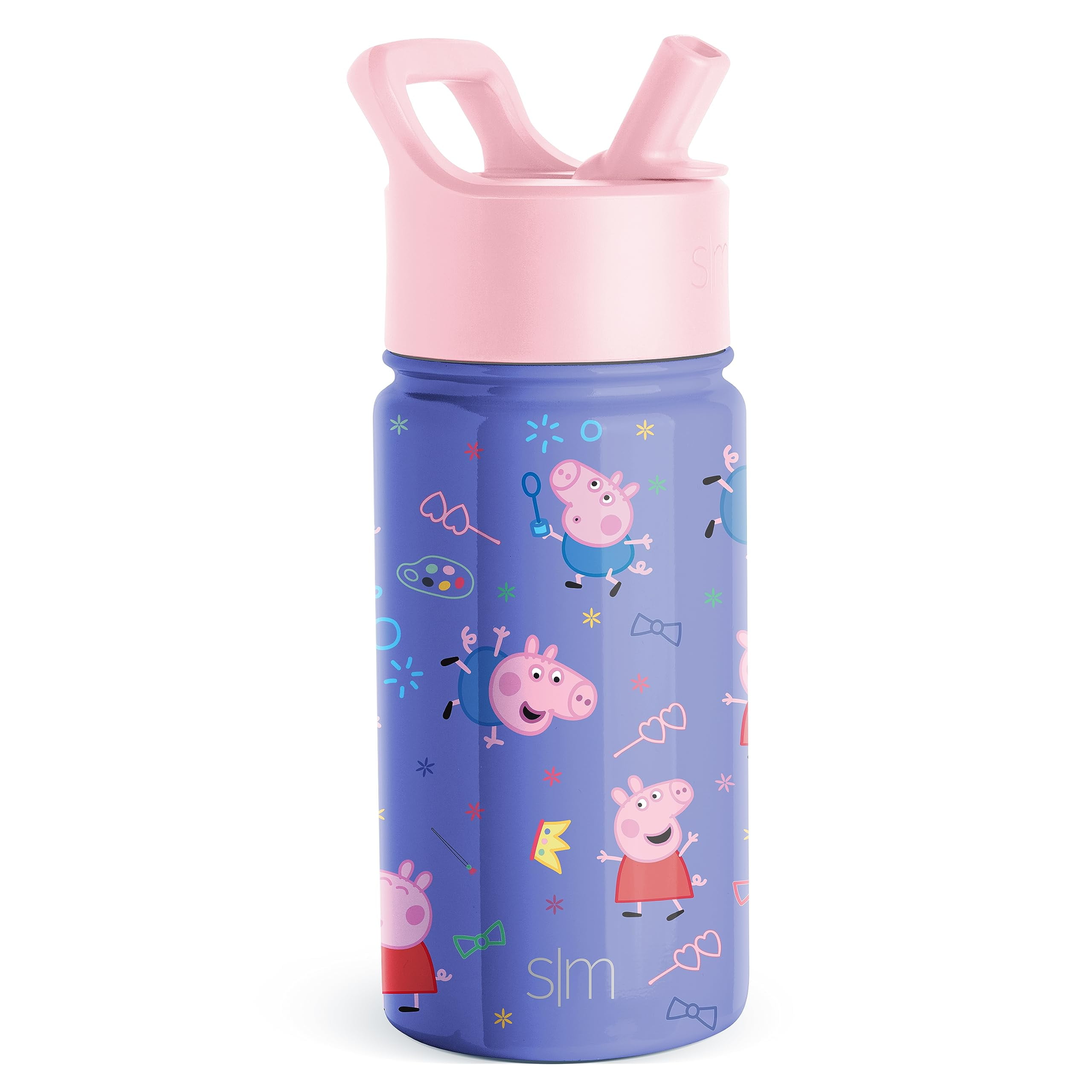 Simple Modern Peppa Pig Kids Water Bottle with Straw Lid | Reusable ...