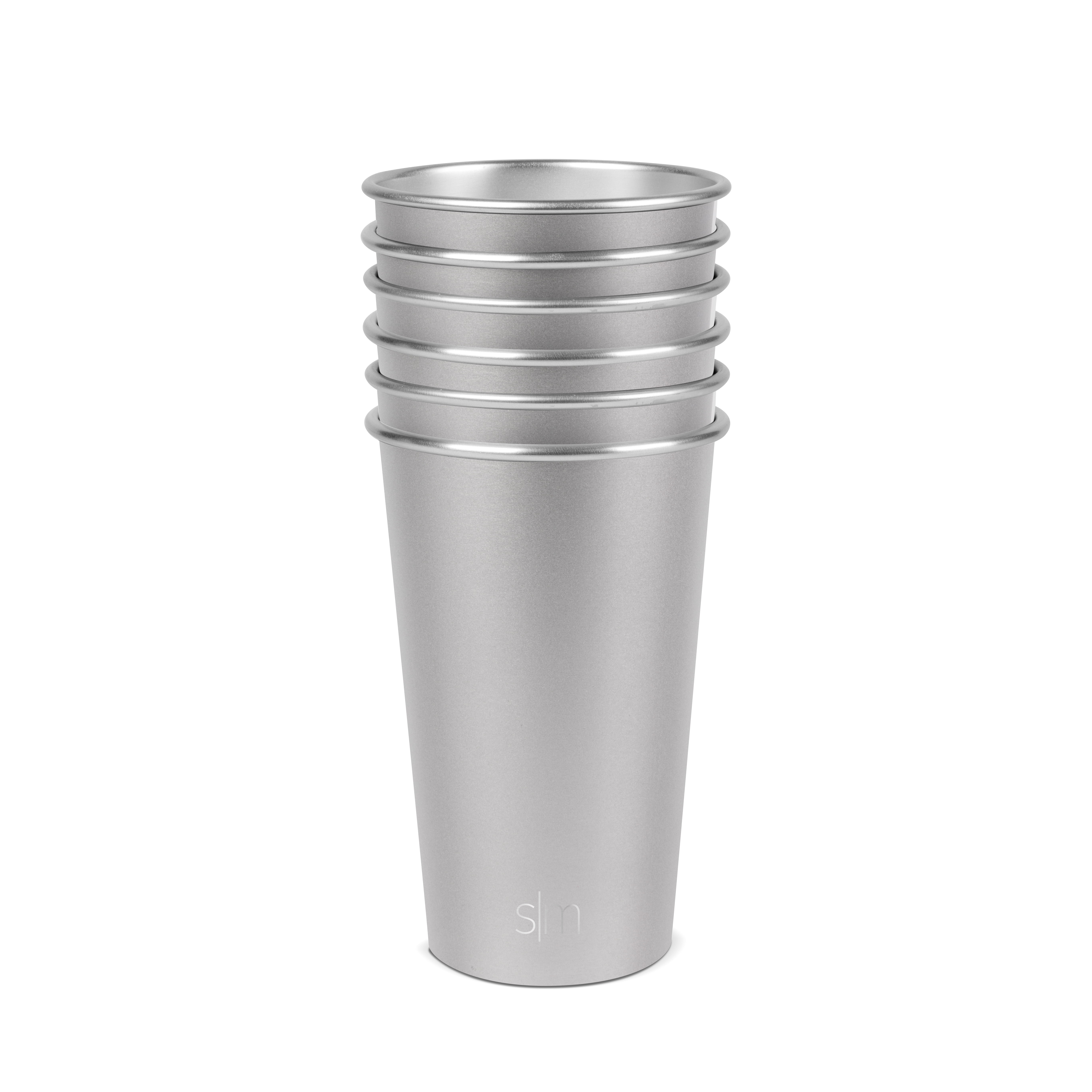 Simple Modern Simple Stack 12 fl oz Aluminum Cups|Silver - Walmart.com