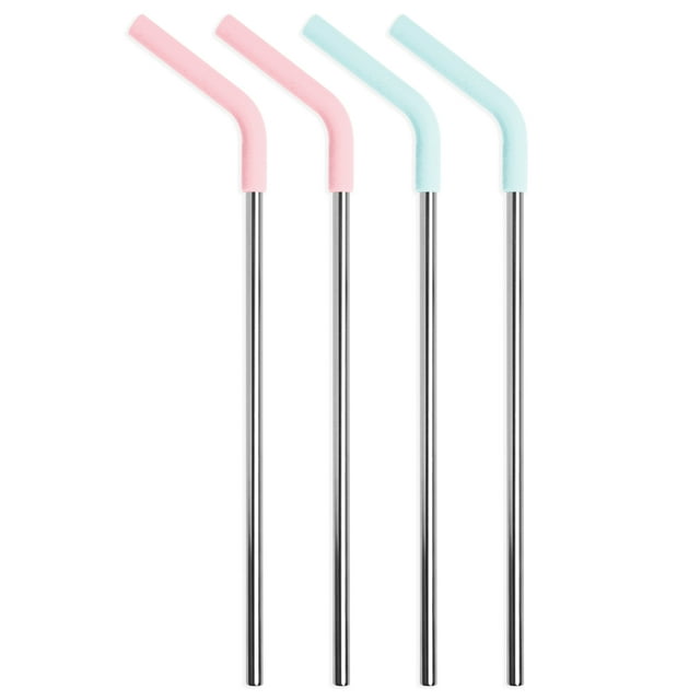 Simple Modern Stainless Steel with Silicone Tipped Reusable Straws ...