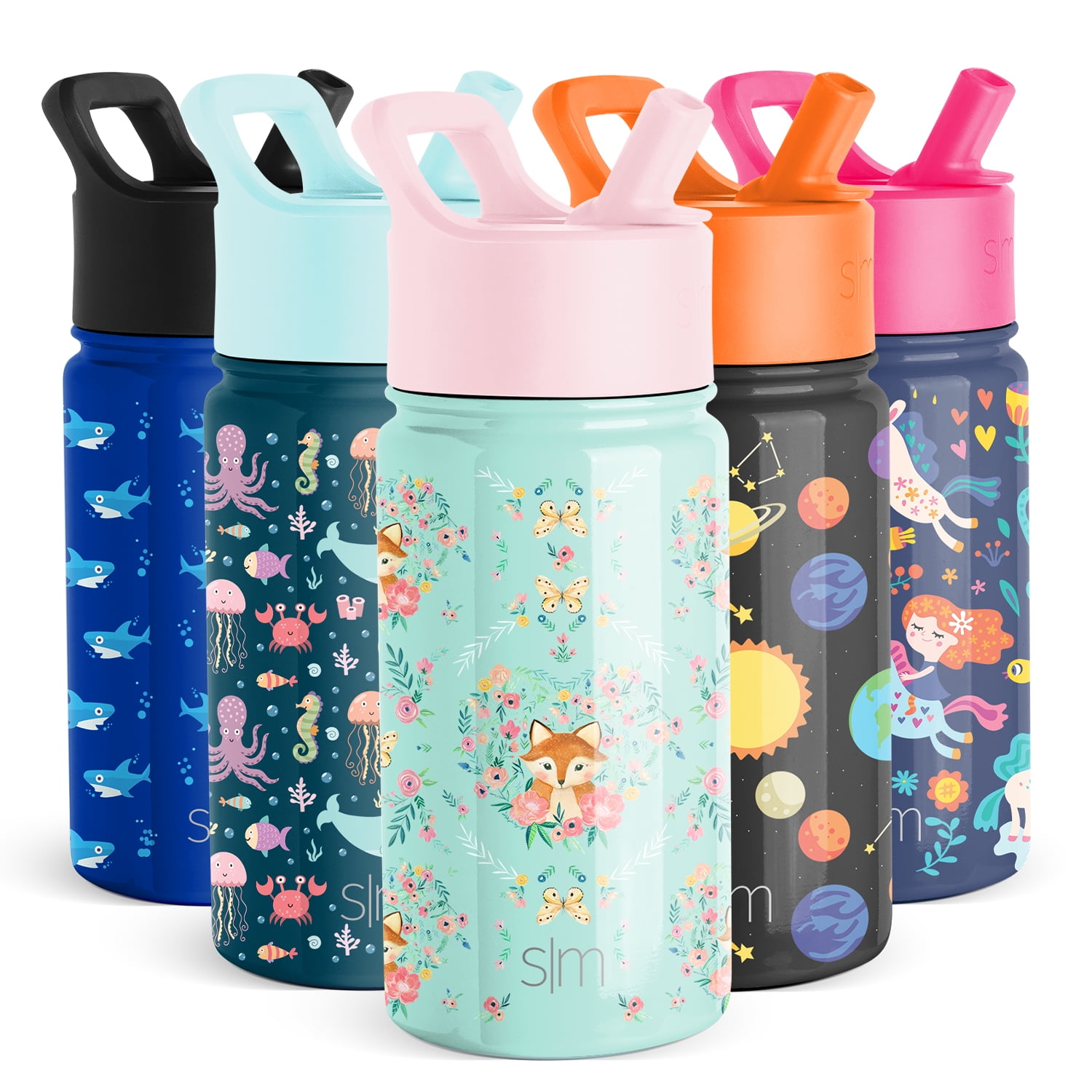 Simple Modern Summit Water Bottle Straw Lid Vacuum Insulated Stainless ...