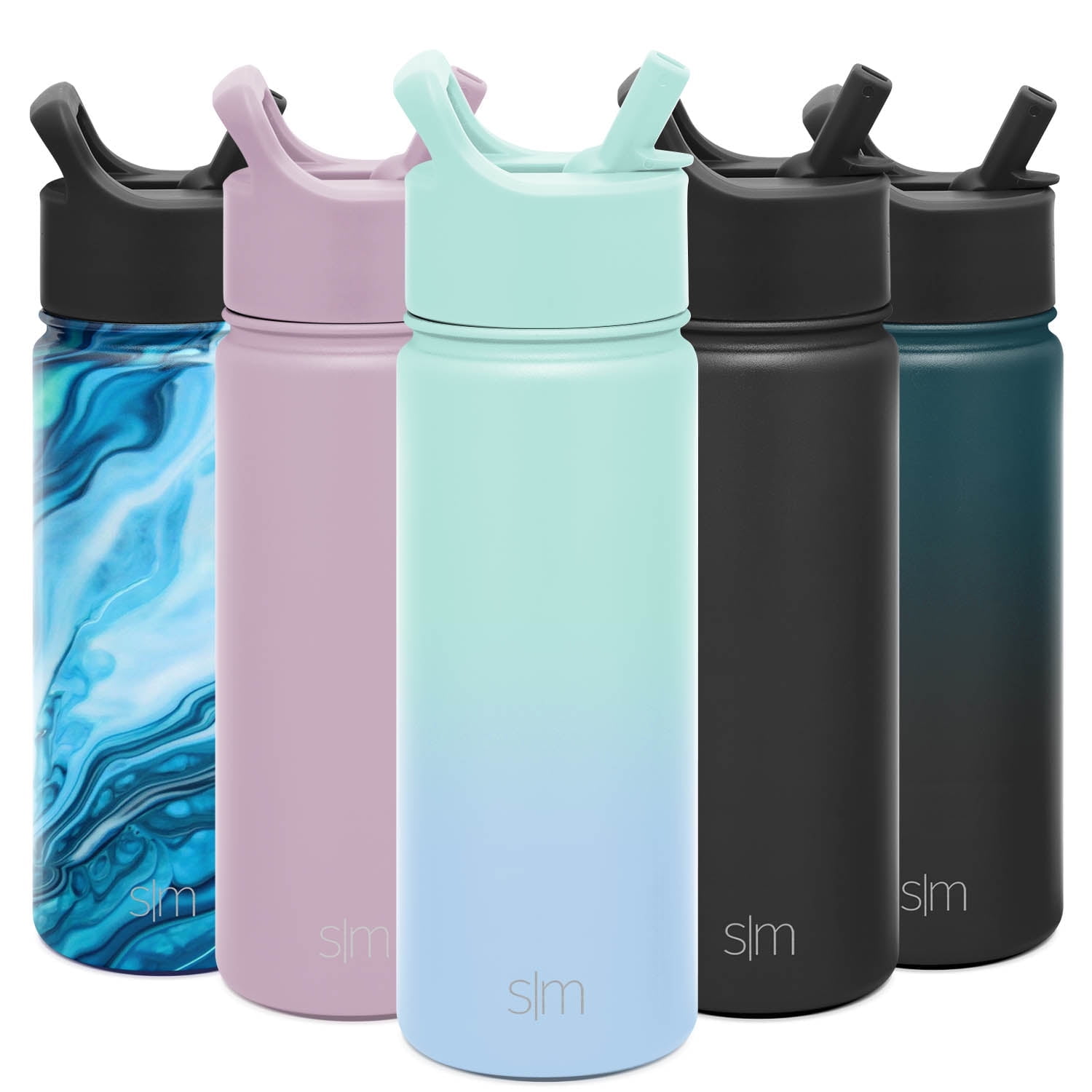Simple Modern Summit Water Bottle Straw Lid Vacuum Insulated Stainless ...