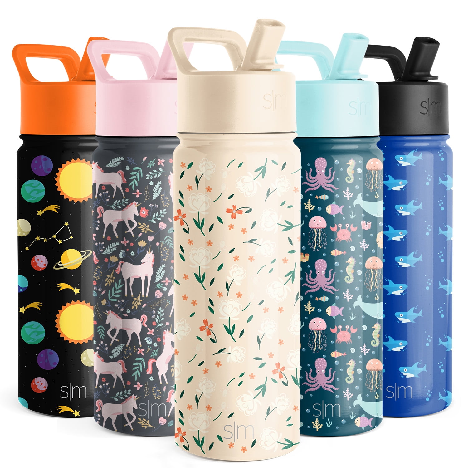 Simple Modern Summit Water Bottle Straw Lid Vacuum Insulated Stainless ...
