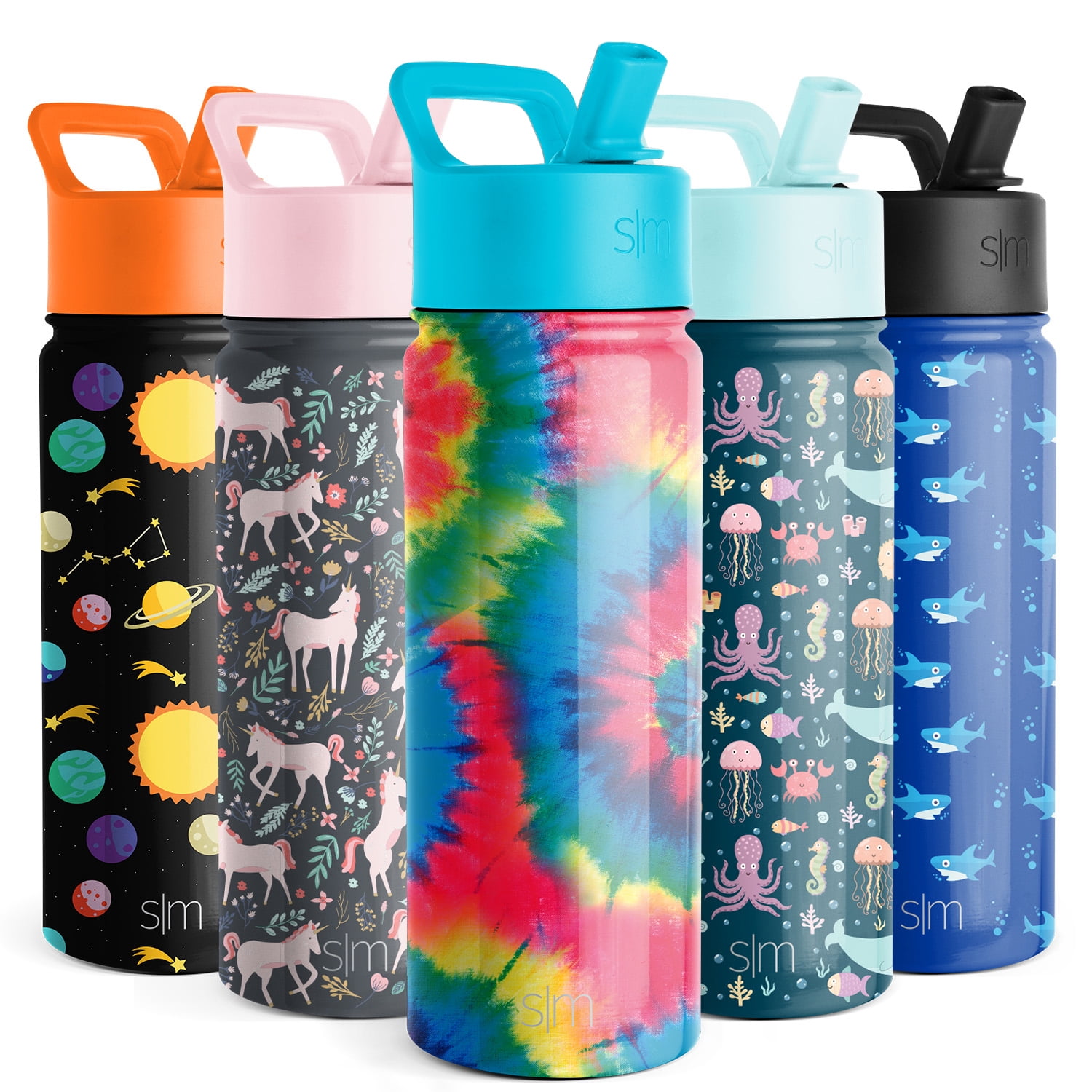 Simple Modern Summit Kids Water Bottle, Straw Lid, Vacuum Insulated ...