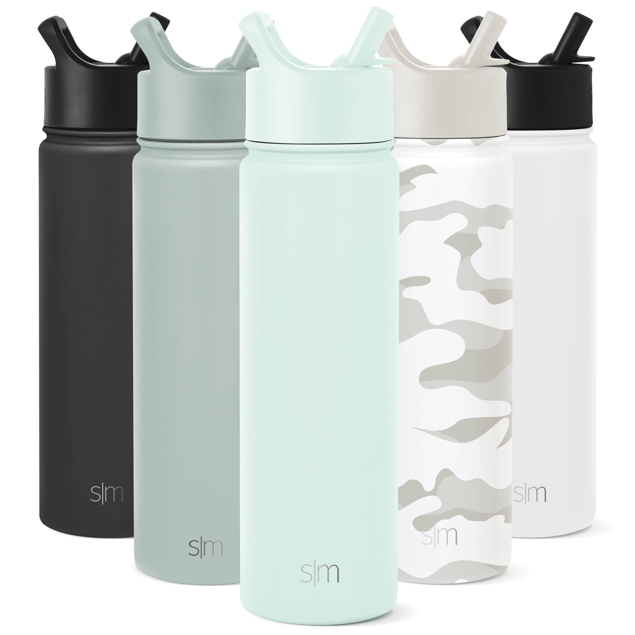 Simple Modern Summit Water Bottle Straw Lid Vacuum Insulated Stainless ...