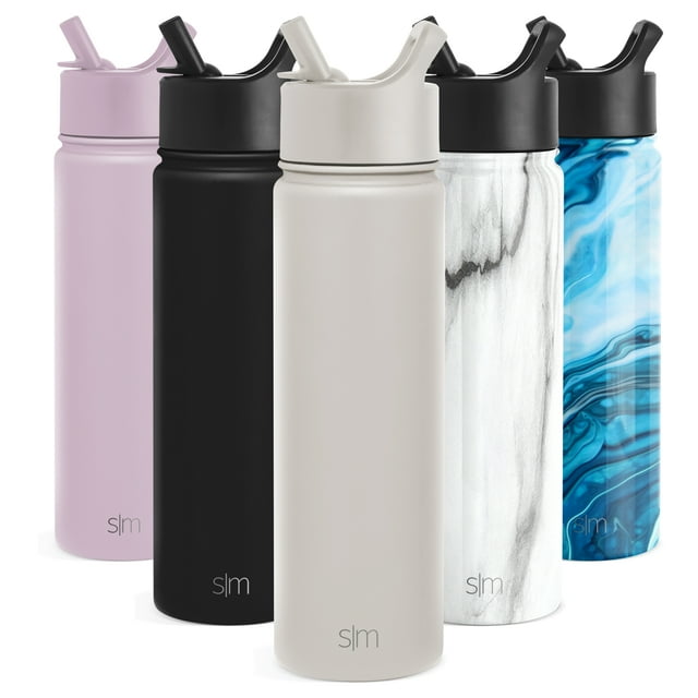 Simple Modern Summit Water Bottle Straw Lid Vacuum Insulated Stainless ...