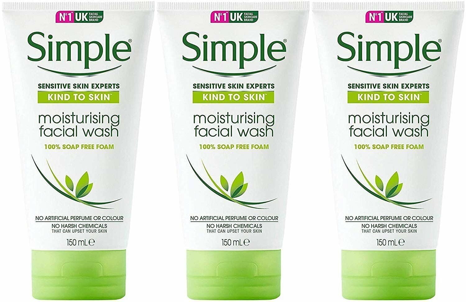 Simple Moisturizing Facial Wash, 5 Ounce Pack of 3 - Walmart.com