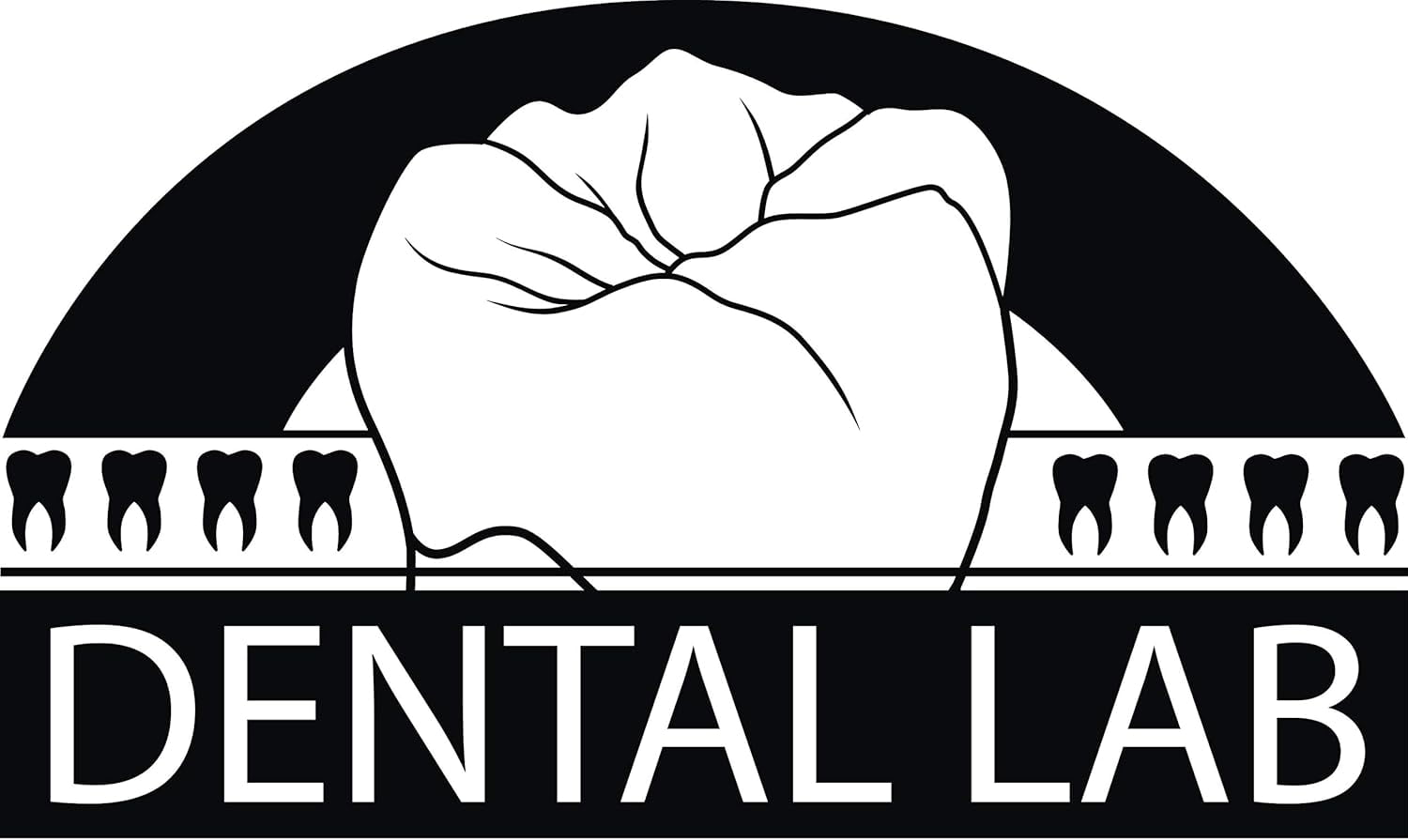 Simple Molar Tooth Dental Lab Cartoon Dentist Logo Icon Vinyl Sticker ...