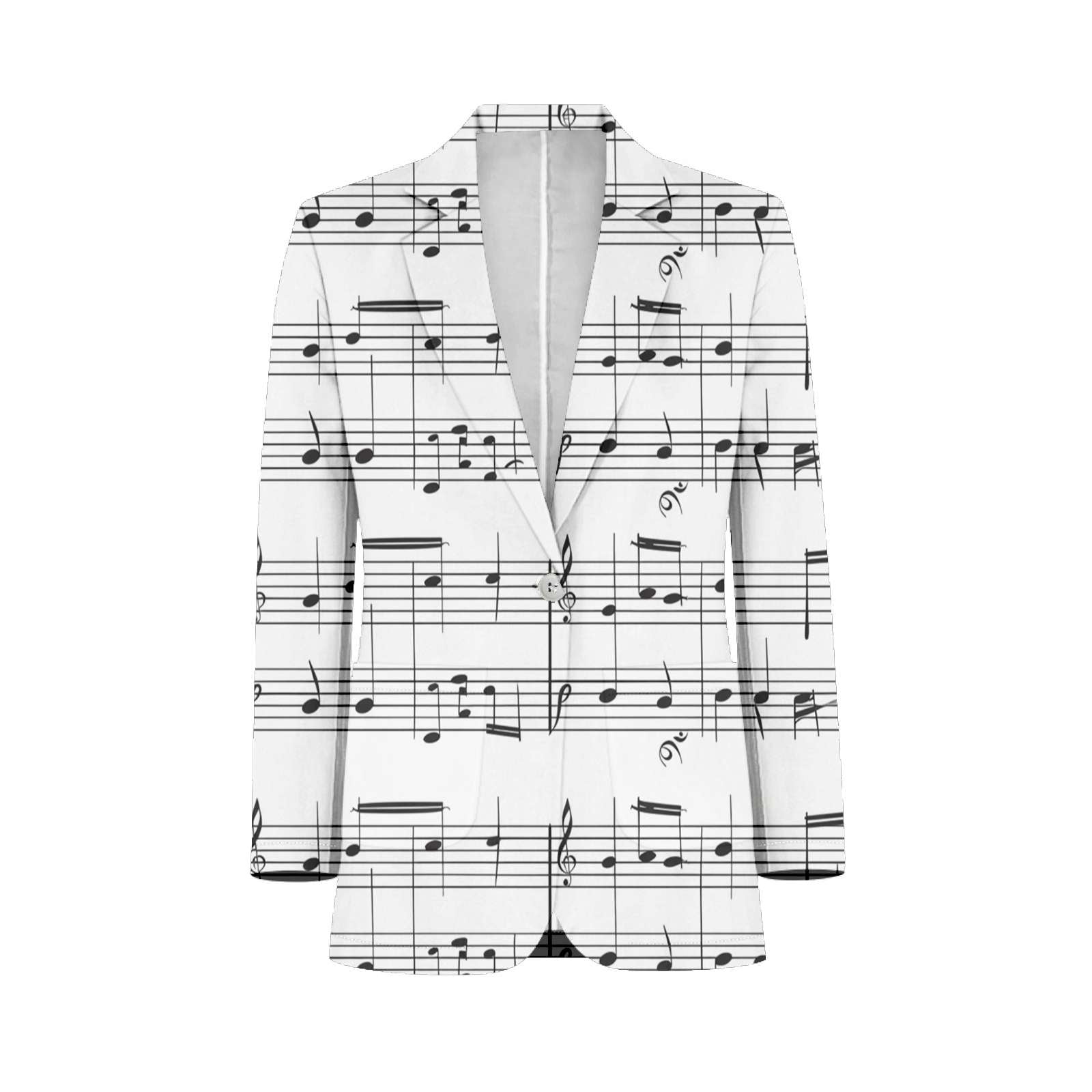 Simple Musical Notation Customized Men's Suits full man Shawl Collar ...