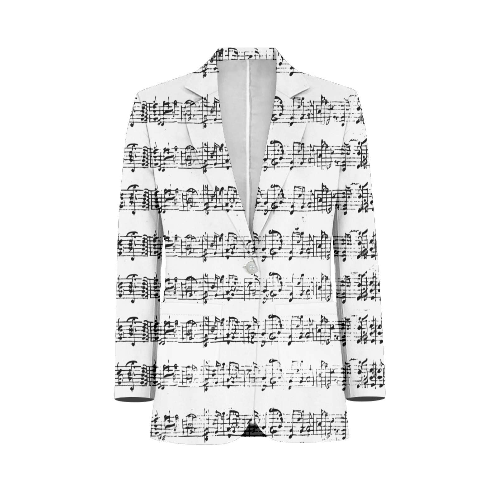 Simple Musical Notation Customized Men's Suits full man Shawl Collar ...