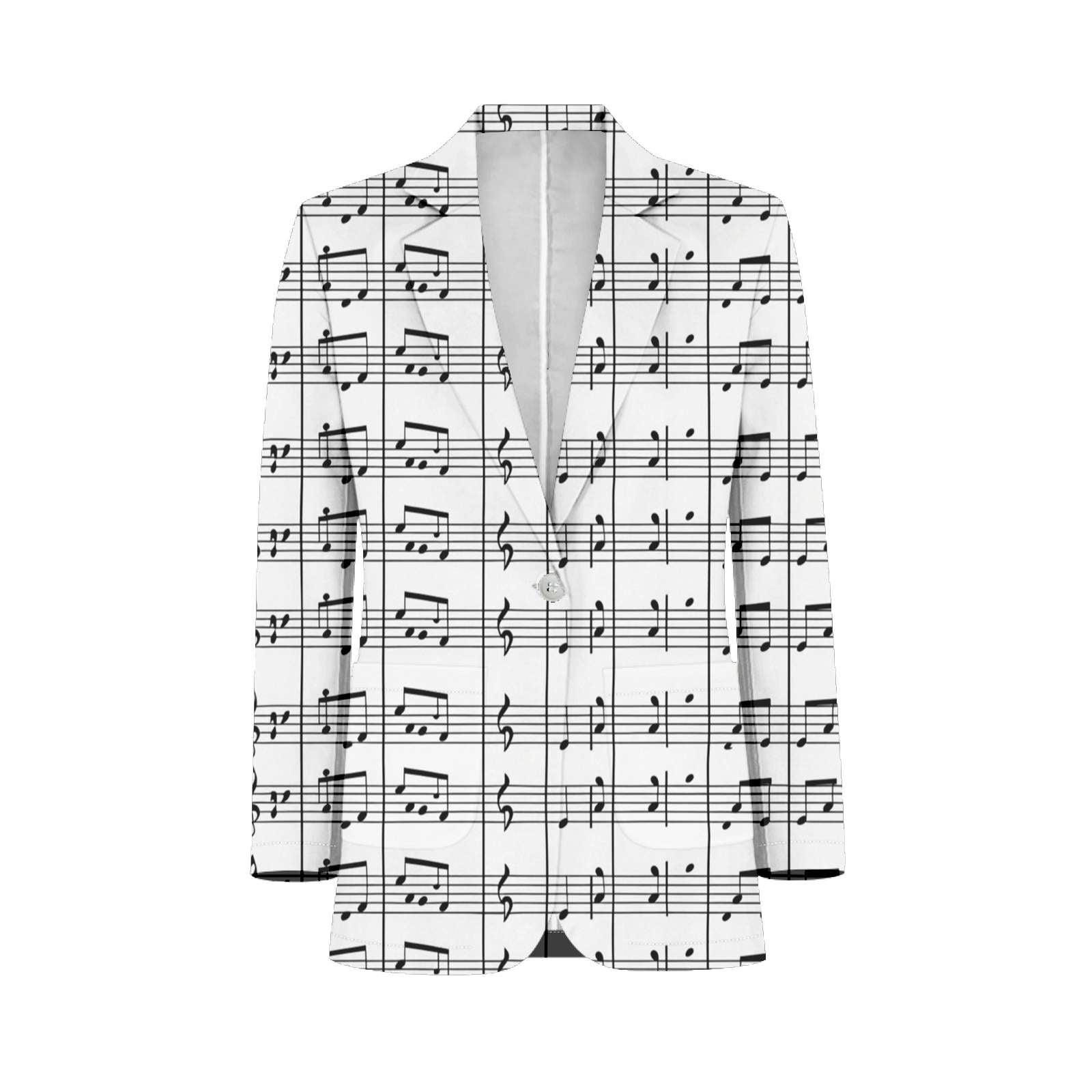 Simple Musical Notation Customized Men's Suits full man Shawl Collar ...