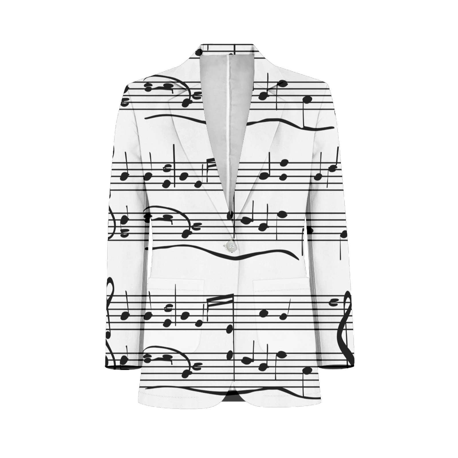 Simple Musical Notation Customized Men's Suits full man Shawl Collar ...
