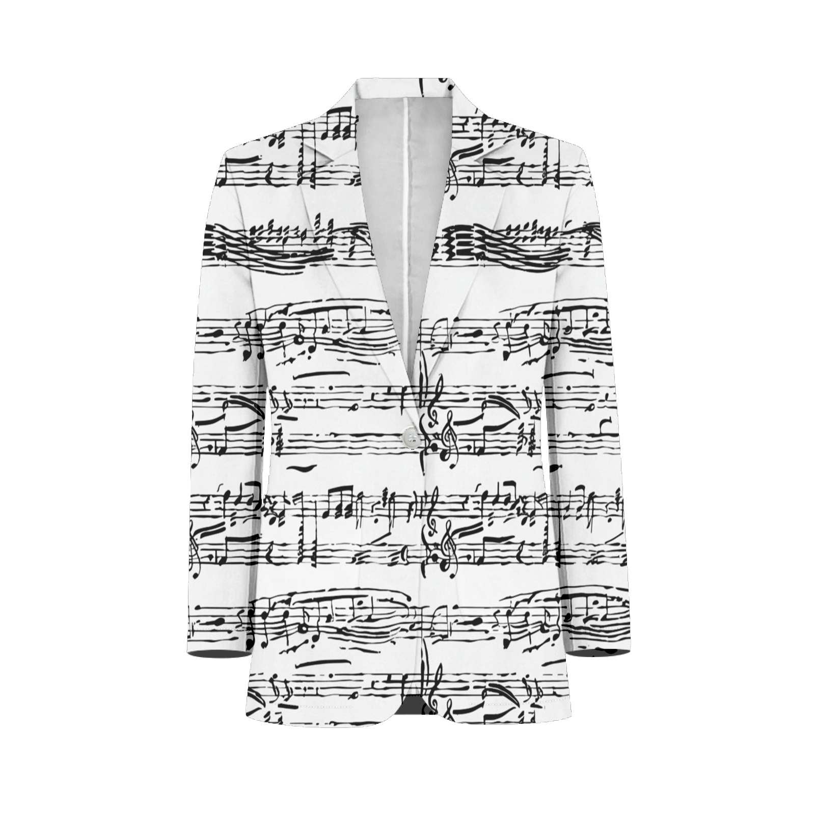 Simple Musical Notation Customized Men's Suits full man Shawl Collar ...
