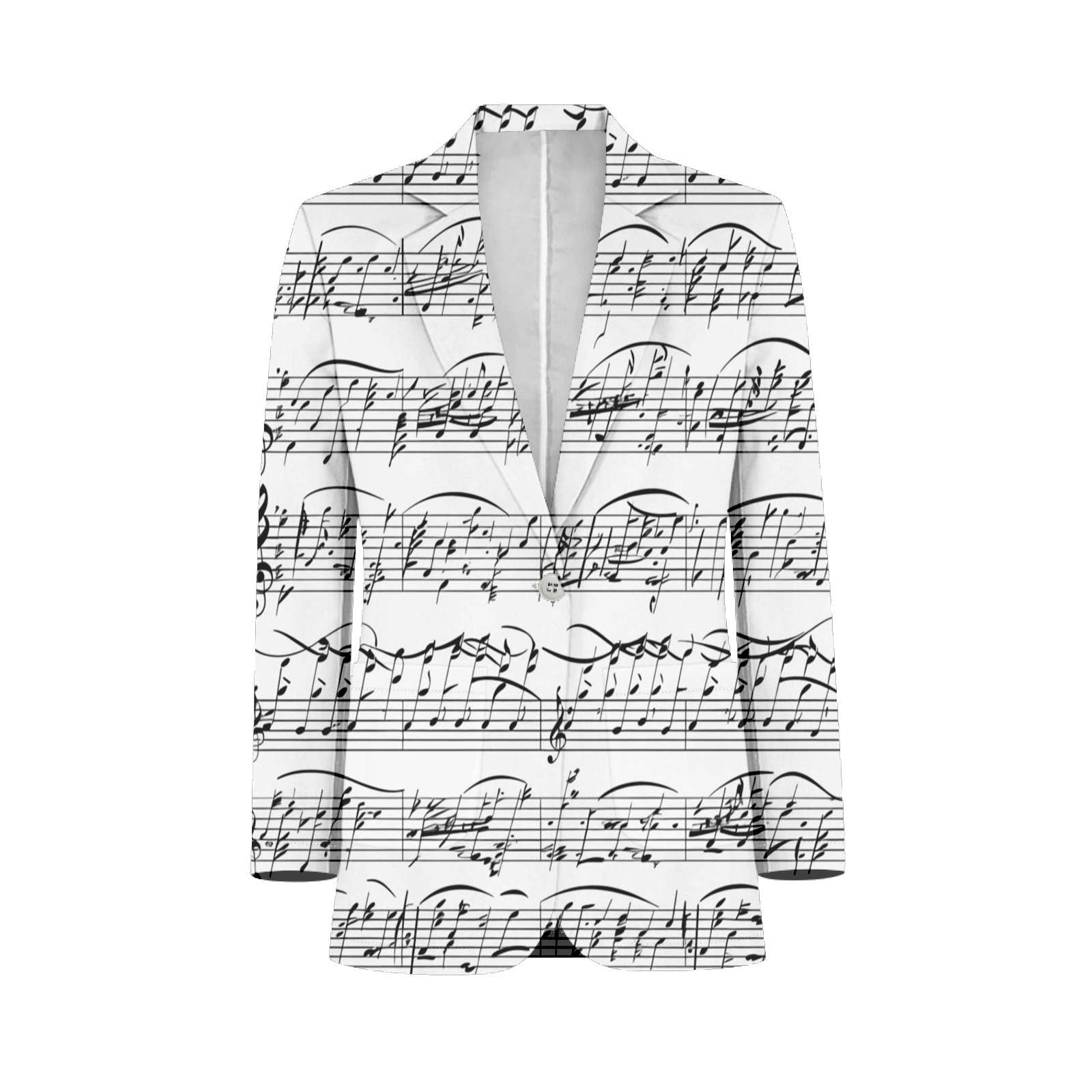 Simple Musical Notation Customized Men's Suits full man Shawl Collar ...